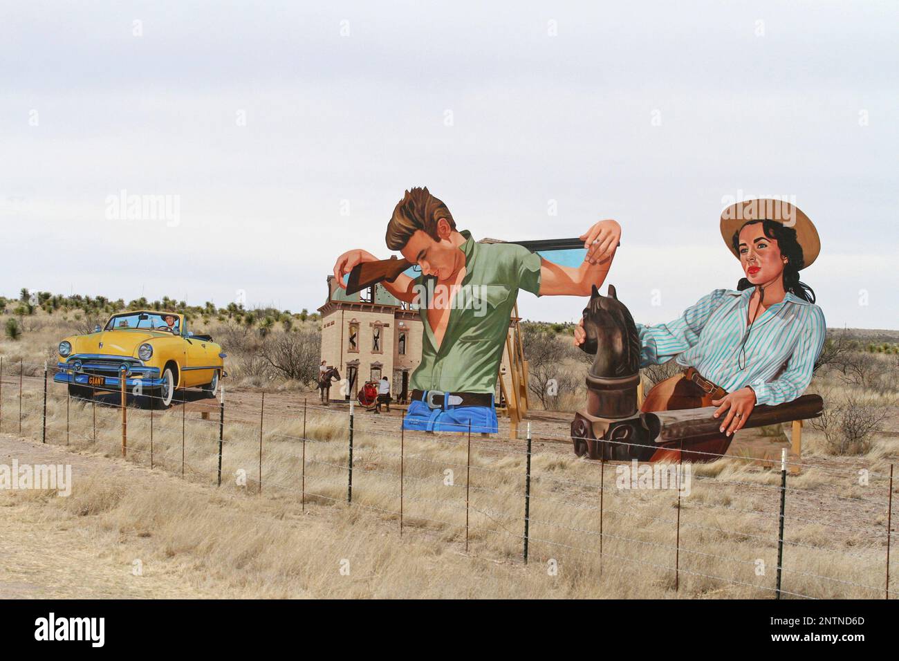 A series of murals painted by California based muralist John Cerney depicts scenes from the ...