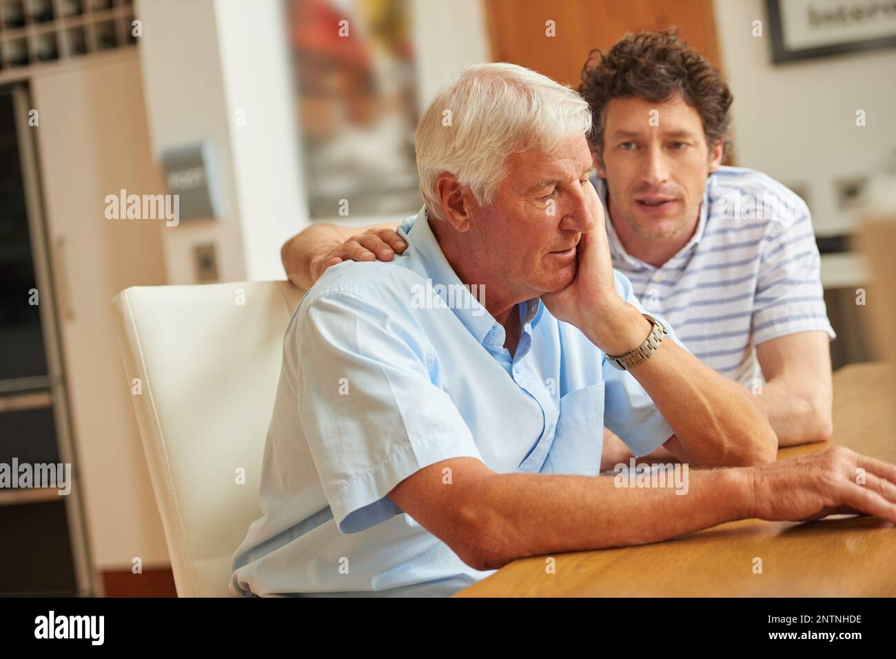 Man consoling other man hi-res stock photography and images - Alamy