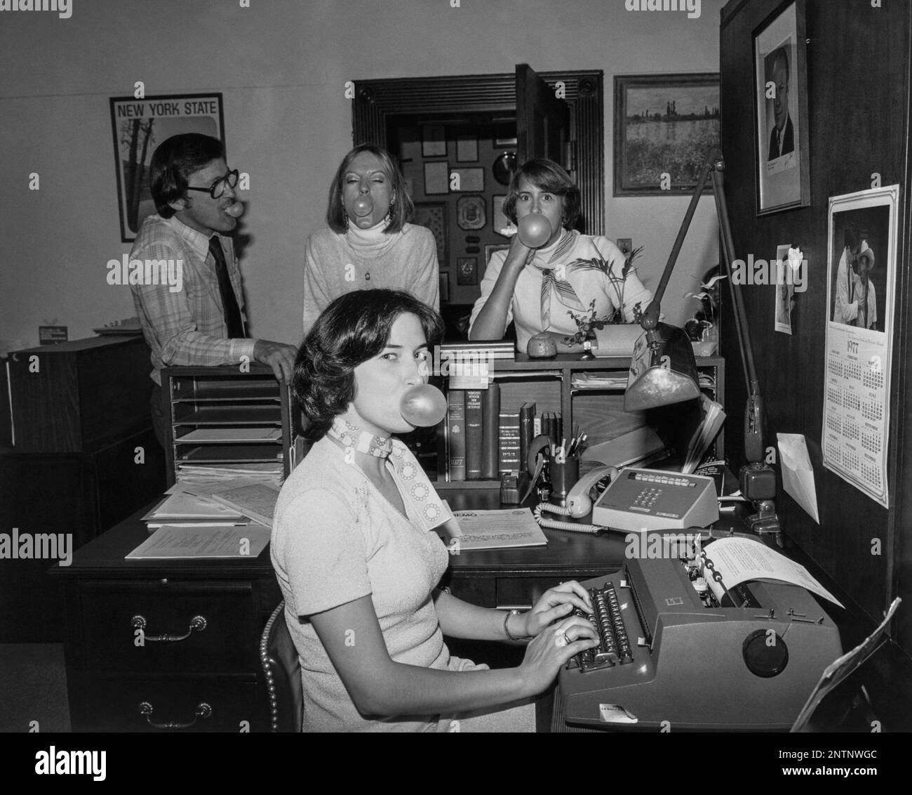 Seated is Victoria A' Beckett. Standing are Sherwood Boehlert, Martha ...