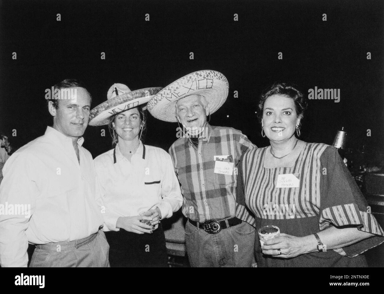 Rep. Jack Brooks, D-Tex., with wife Charlotte Collins Brooks, Rep. Jack ...