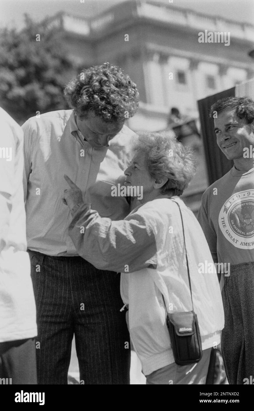 During the Great American workout, Dr. Ruth offers a little advice to ...