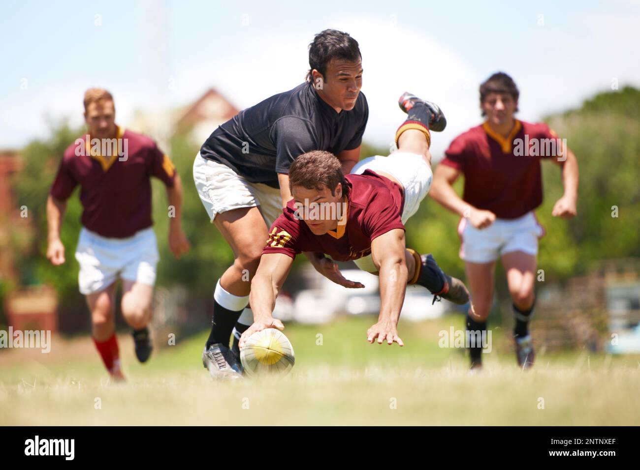 This game is not for the faint hearted. Full length shot of a young ...