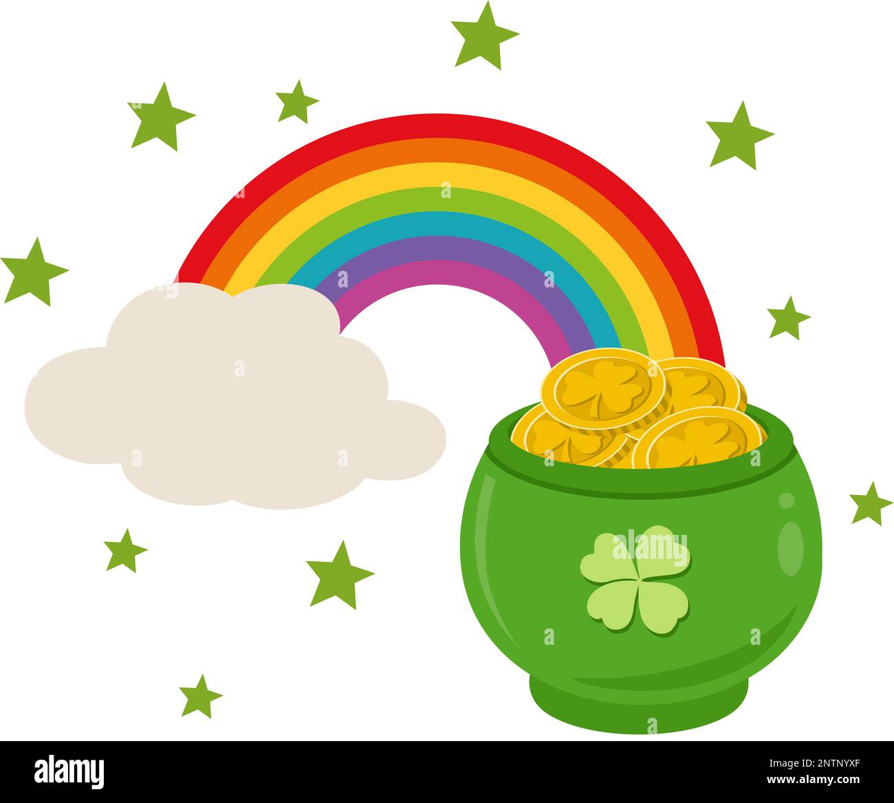 St Patrick s day rainbow treasure Stock Photo - Alamy