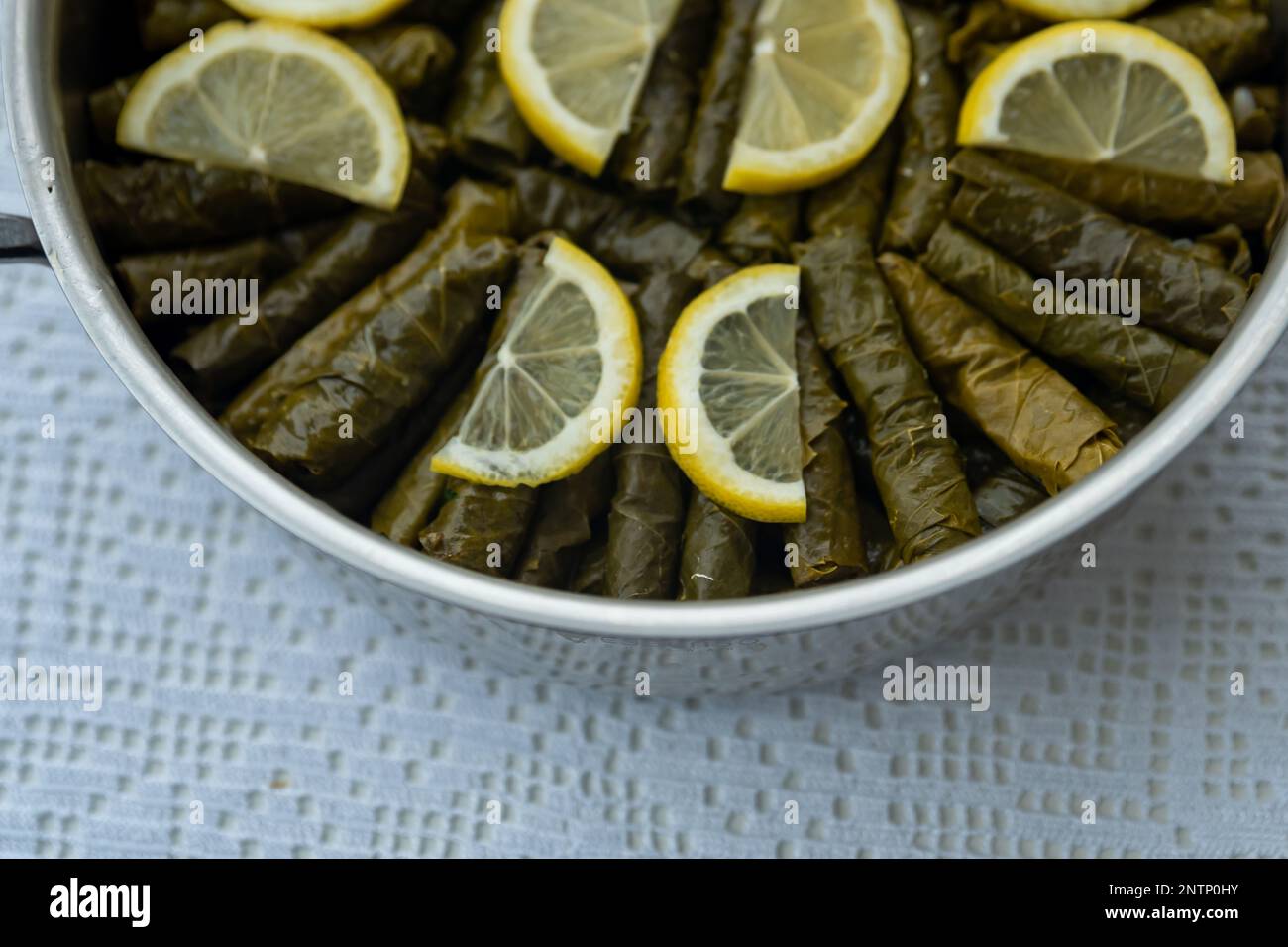 Traditional delicious Turkish foods , stuffed leaves ,traditional ...