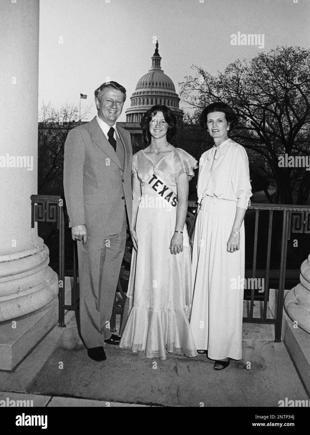 Rep. Jack English Hightower, D-Tex. with Miss Texas Terri Eoff. (Photo ...