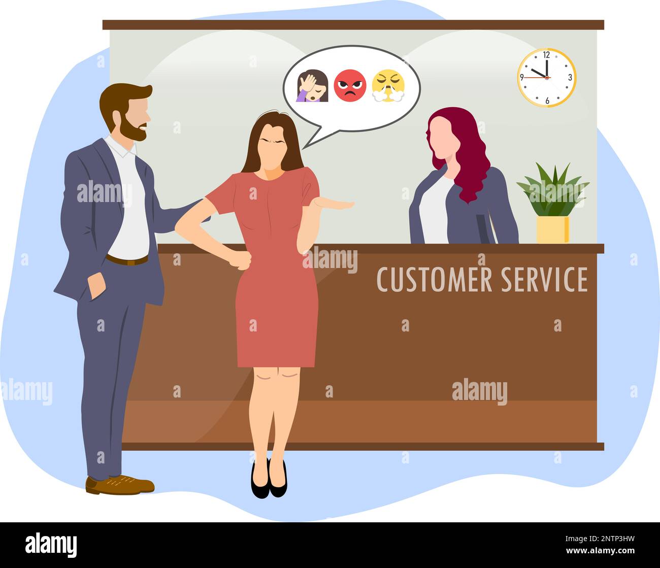 Cartoon people complaining Cut Out Stock Images & Pictures - Alamy