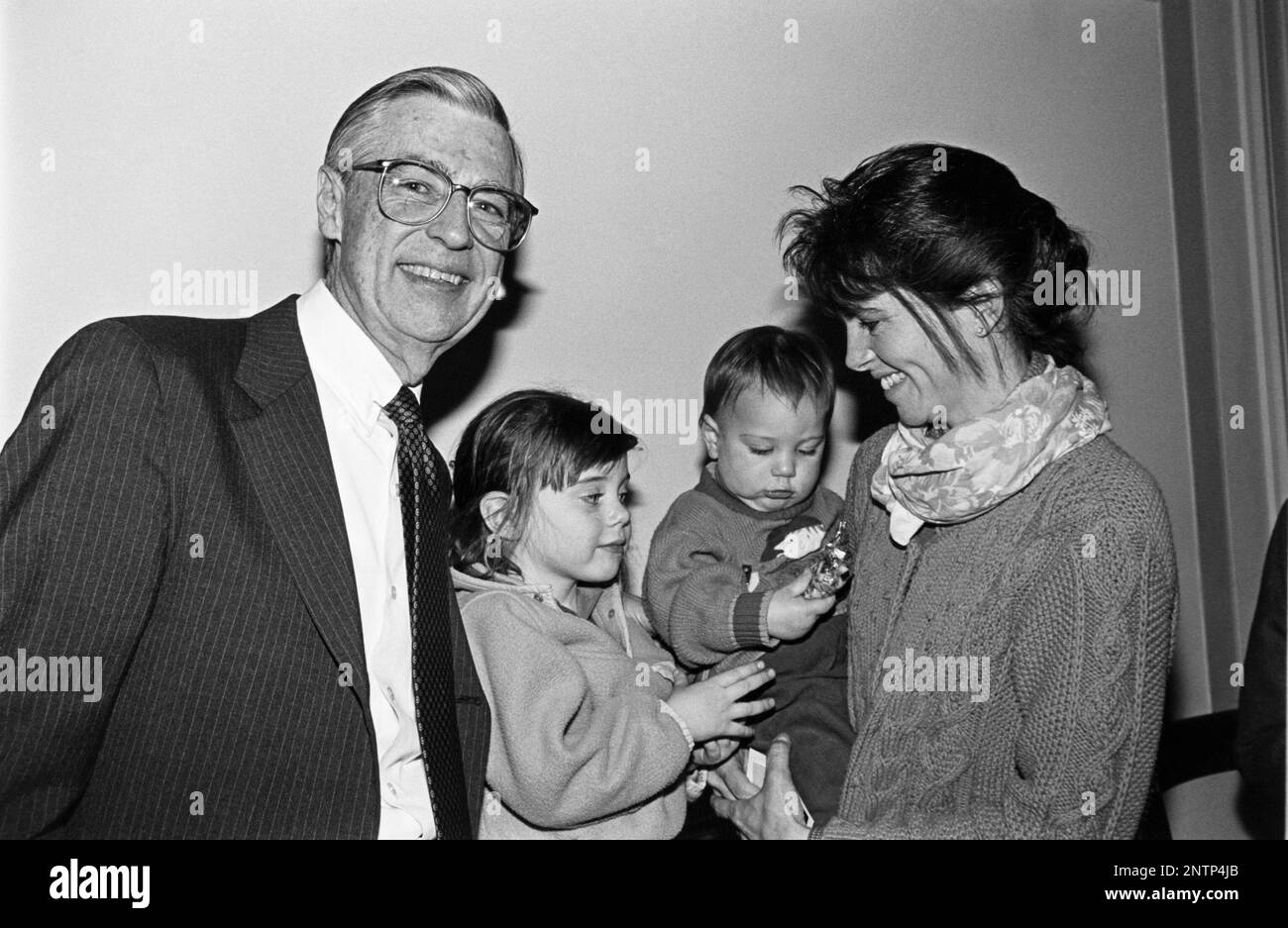 Fred Rogers with George Allen's family, including Allen's sons Tyler ...