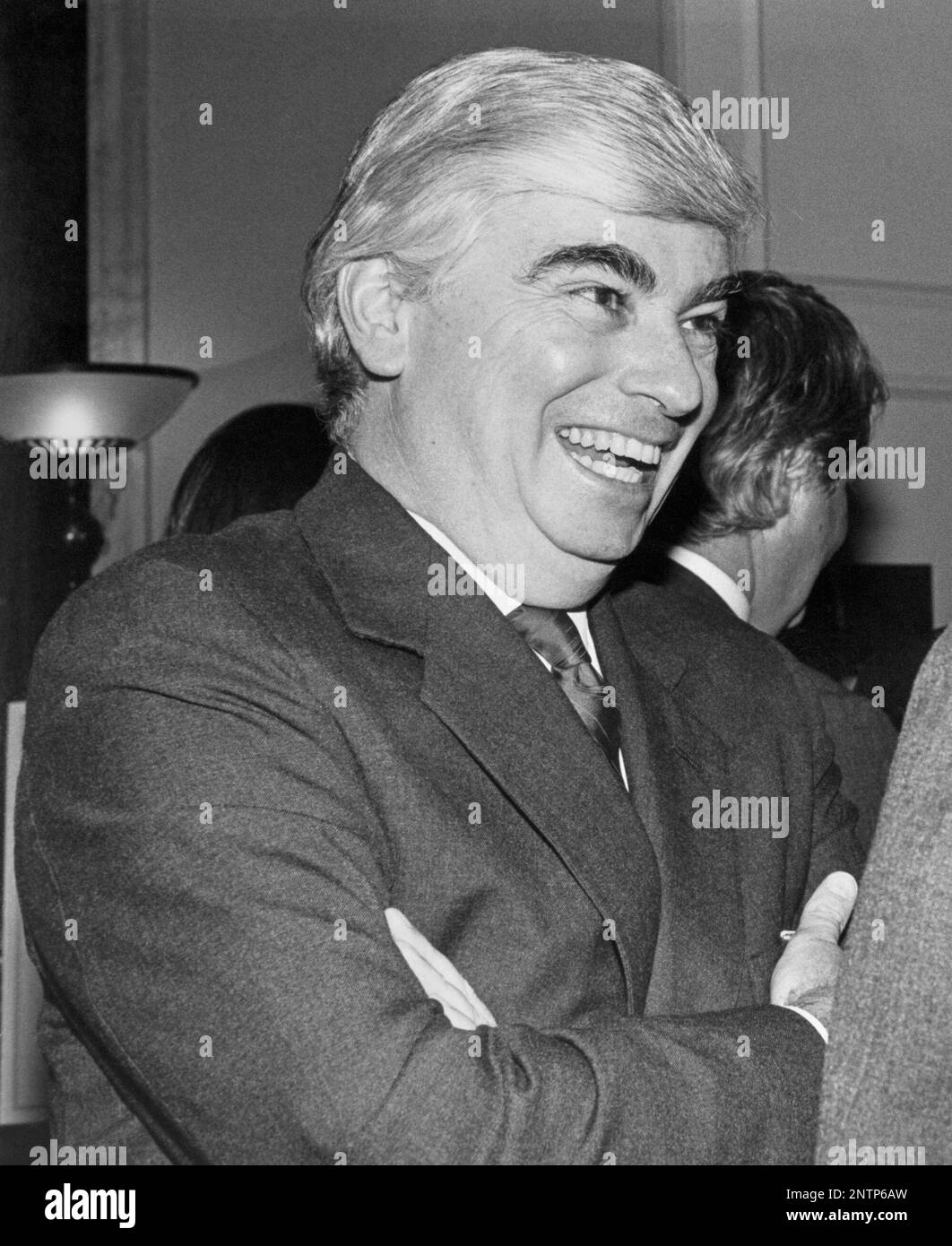 Sen. Christopher John "Chris" Dodd, D- Conn. jokes with Representative ...