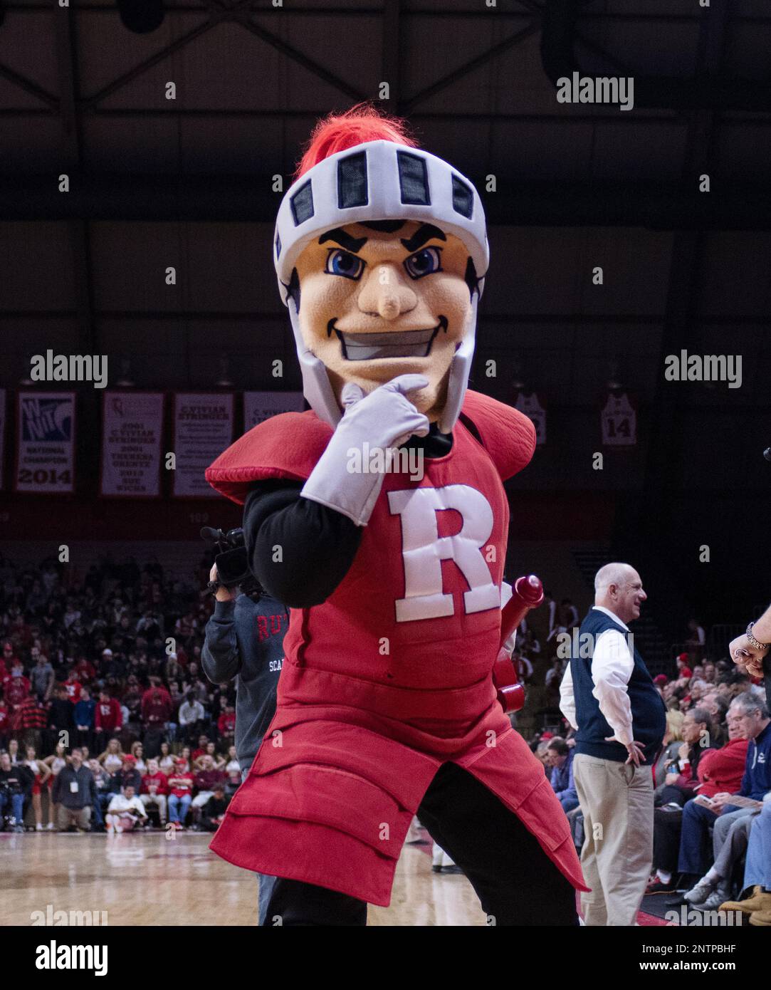 Rutgers University Scarlet Knights Mascot during Mens College ...