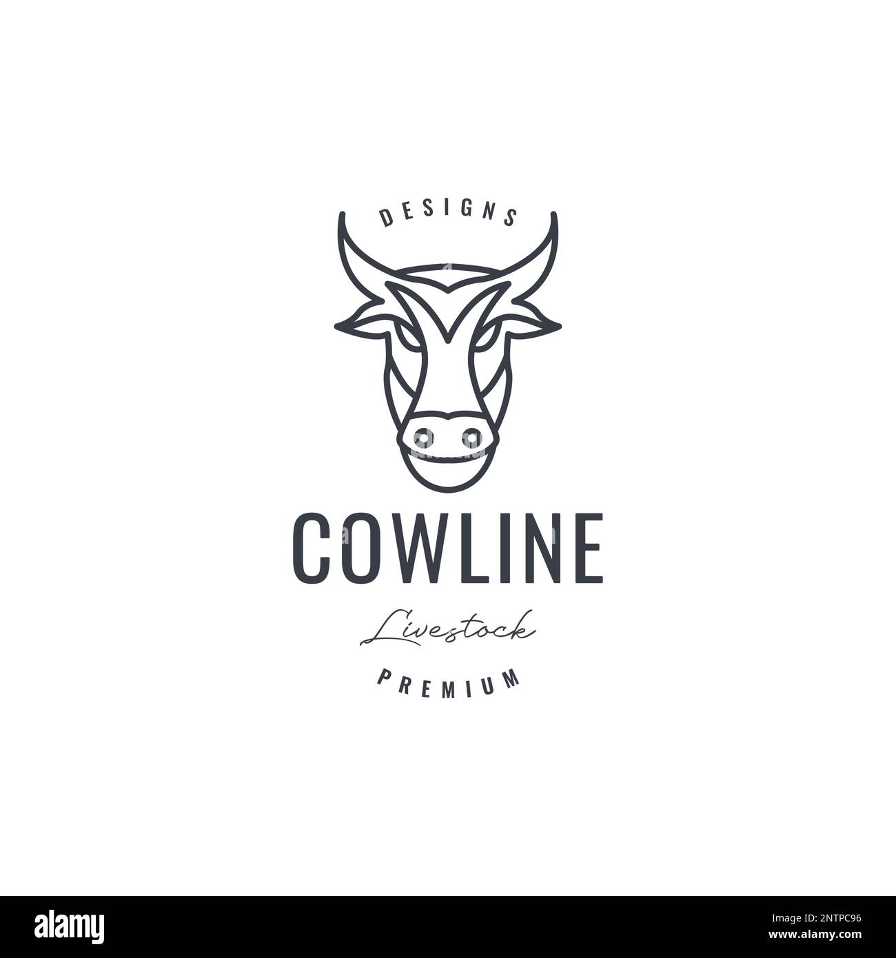 head cow fat meat livestock cattle milk grill roasted line minimal ...