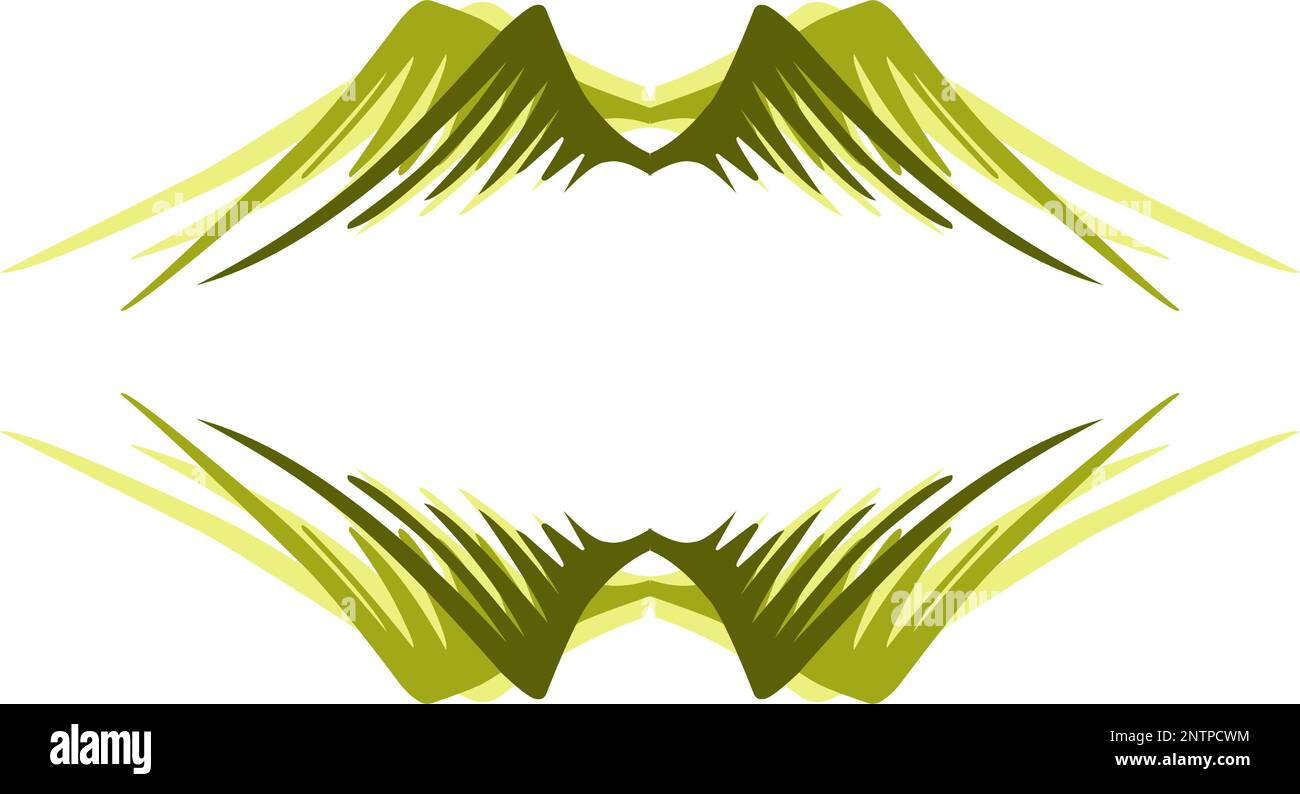 Abstract illustration background with yellow wings pattern and shadow ...