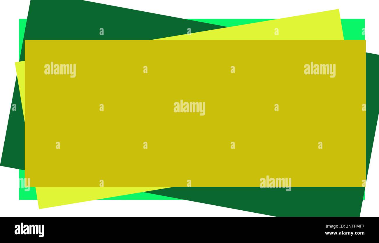 Abstract technology background with overlapping green and yellow layers ...