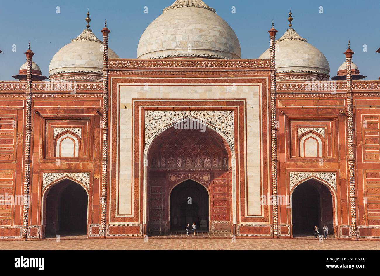 Mosque, inside the complex of Taj Mahal, UNESCO World Heritage Site ...