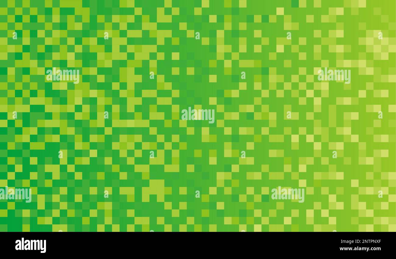 Vector Green Pixel Texture Illustration. Computer And Digital ...