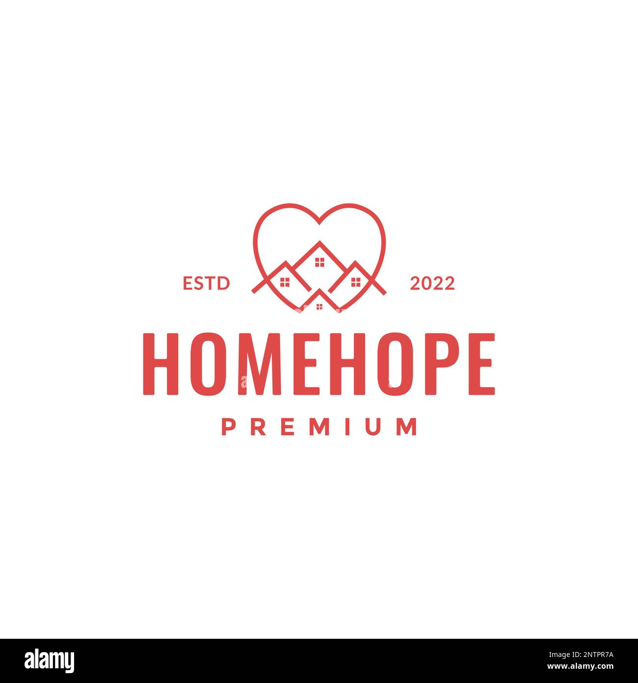 home real estate property roof love dream house minimalist logo design ...