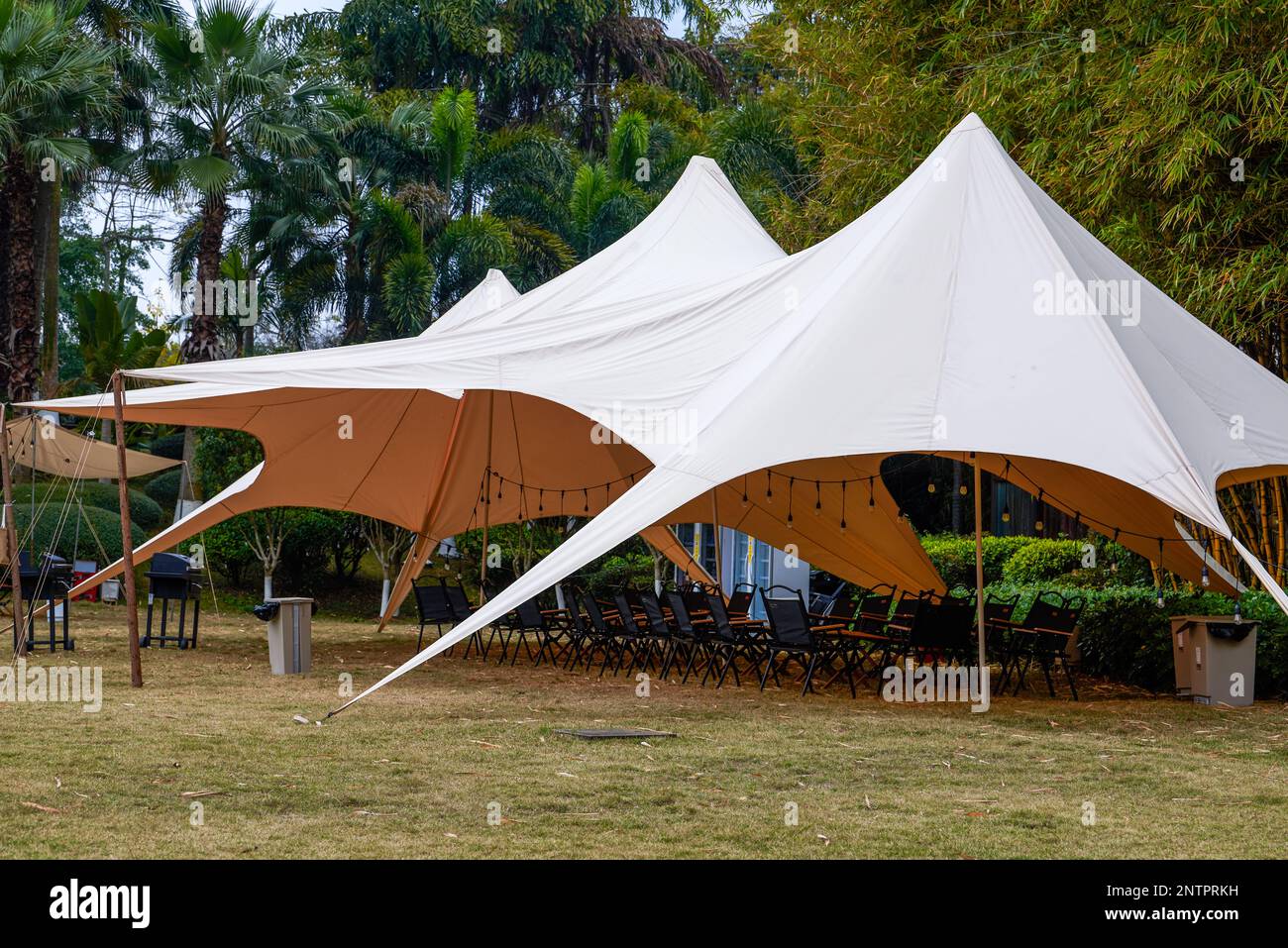 Various canopies for outdoor camping Stock Photo - Alamy