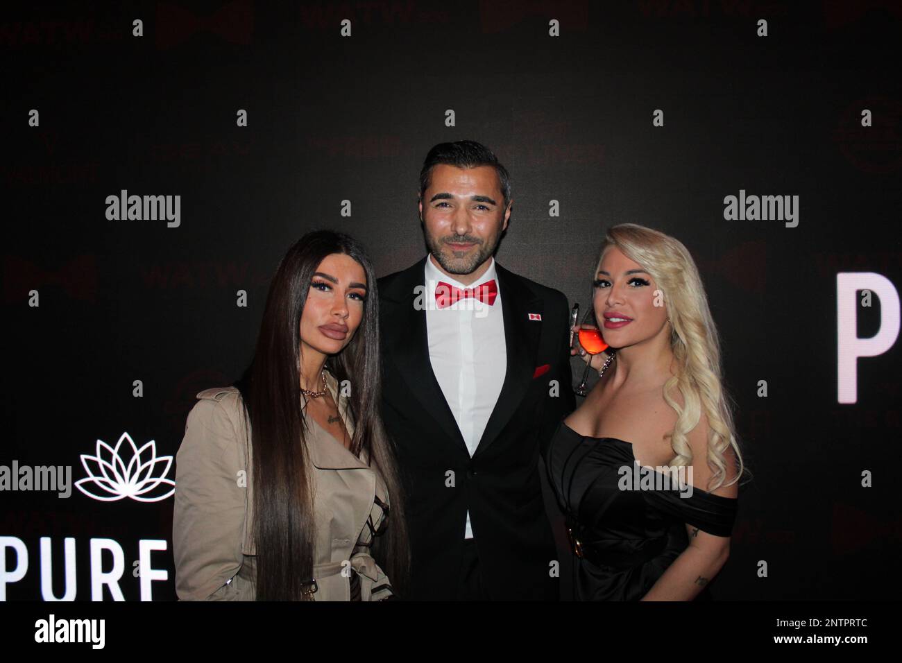 Christina Dimitriou, Mustafa Göktas und Sanja Alena beim Gala-Event 'We ...