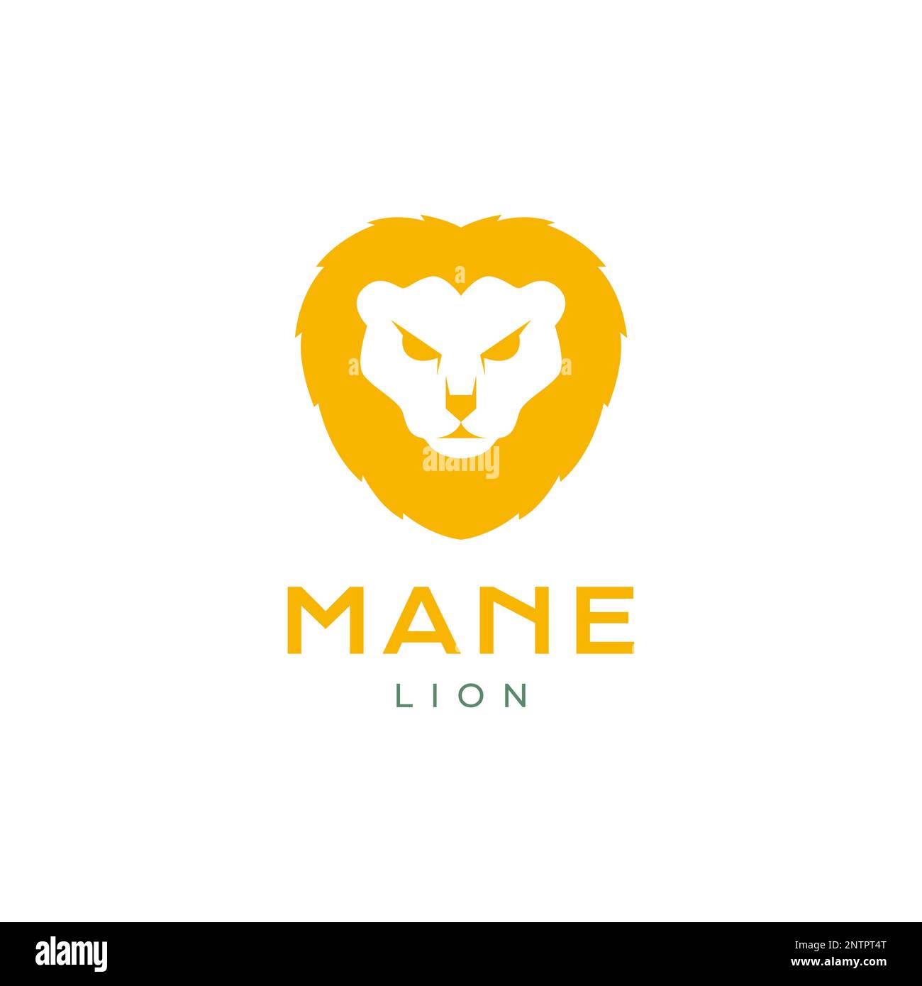 head animal beast savanna little lion mane mascot carnivore mascot logo ...