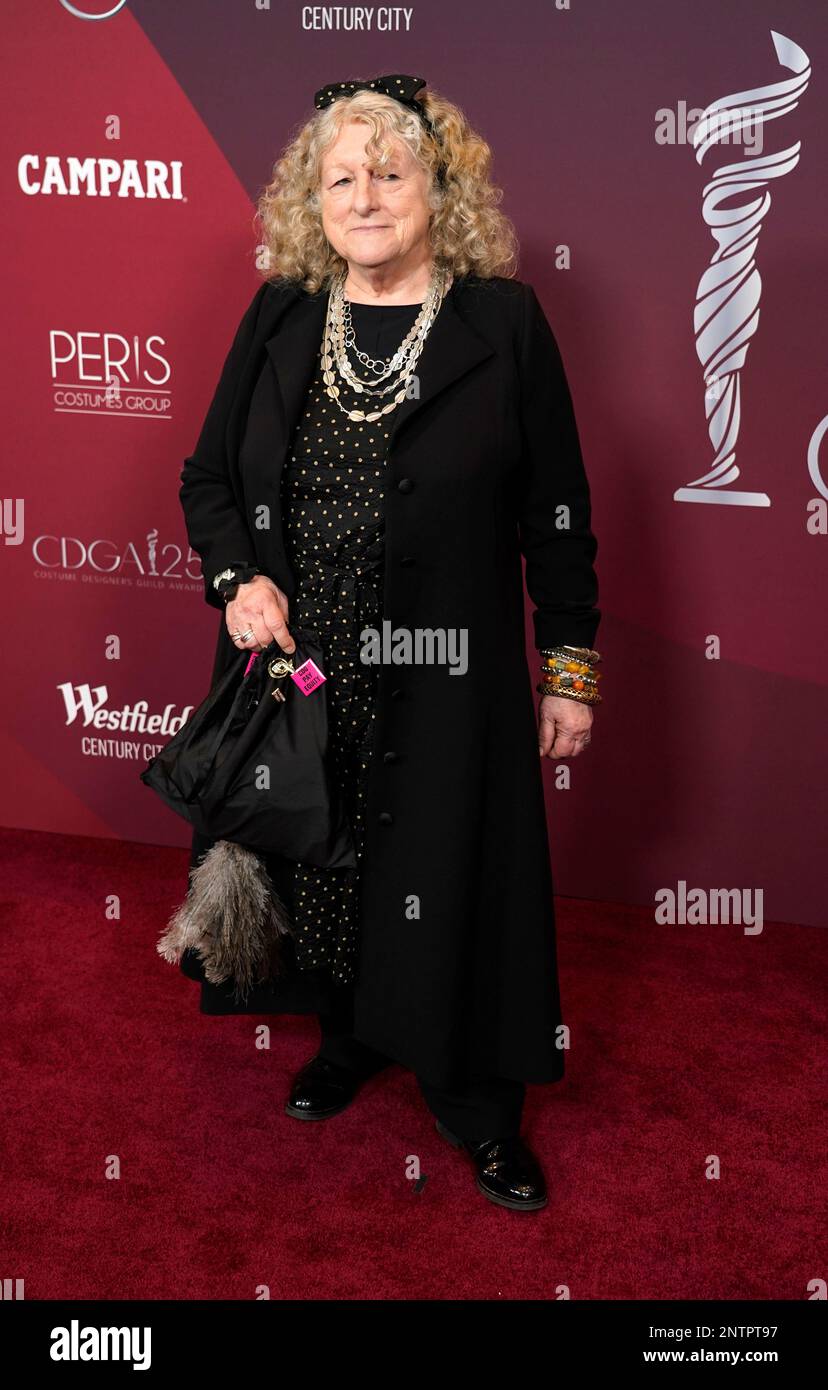 Costume designer Jenny Beavan poses at the 25th Costume Designers Guild ...