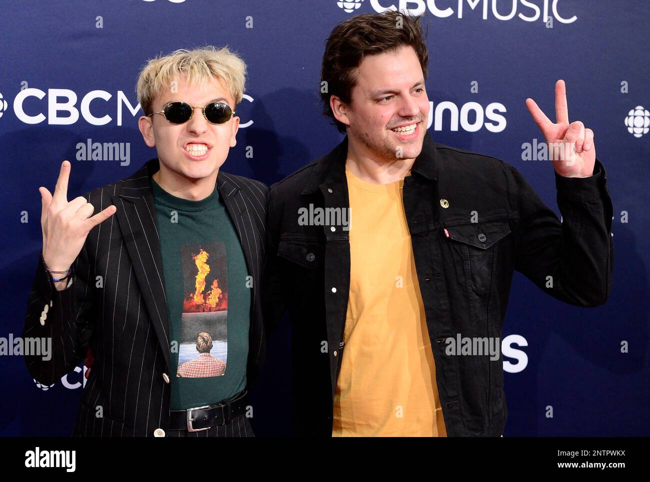 Scott Helman, left, and Ben Knetchel arrive on the red carpet at the ...