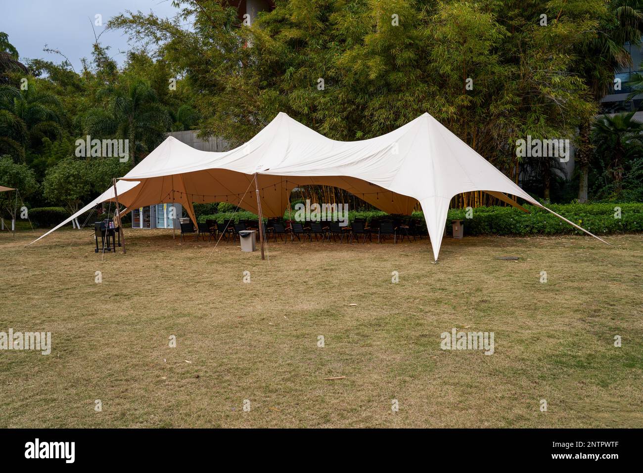 Various canopies for outdoor camping Stock Photo - Alamy
