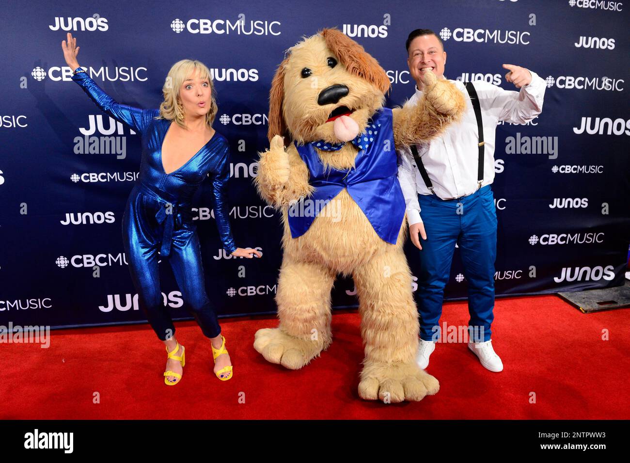 Splash 'N Boots arrives on the red carpet at the Juno Awards in London ...
