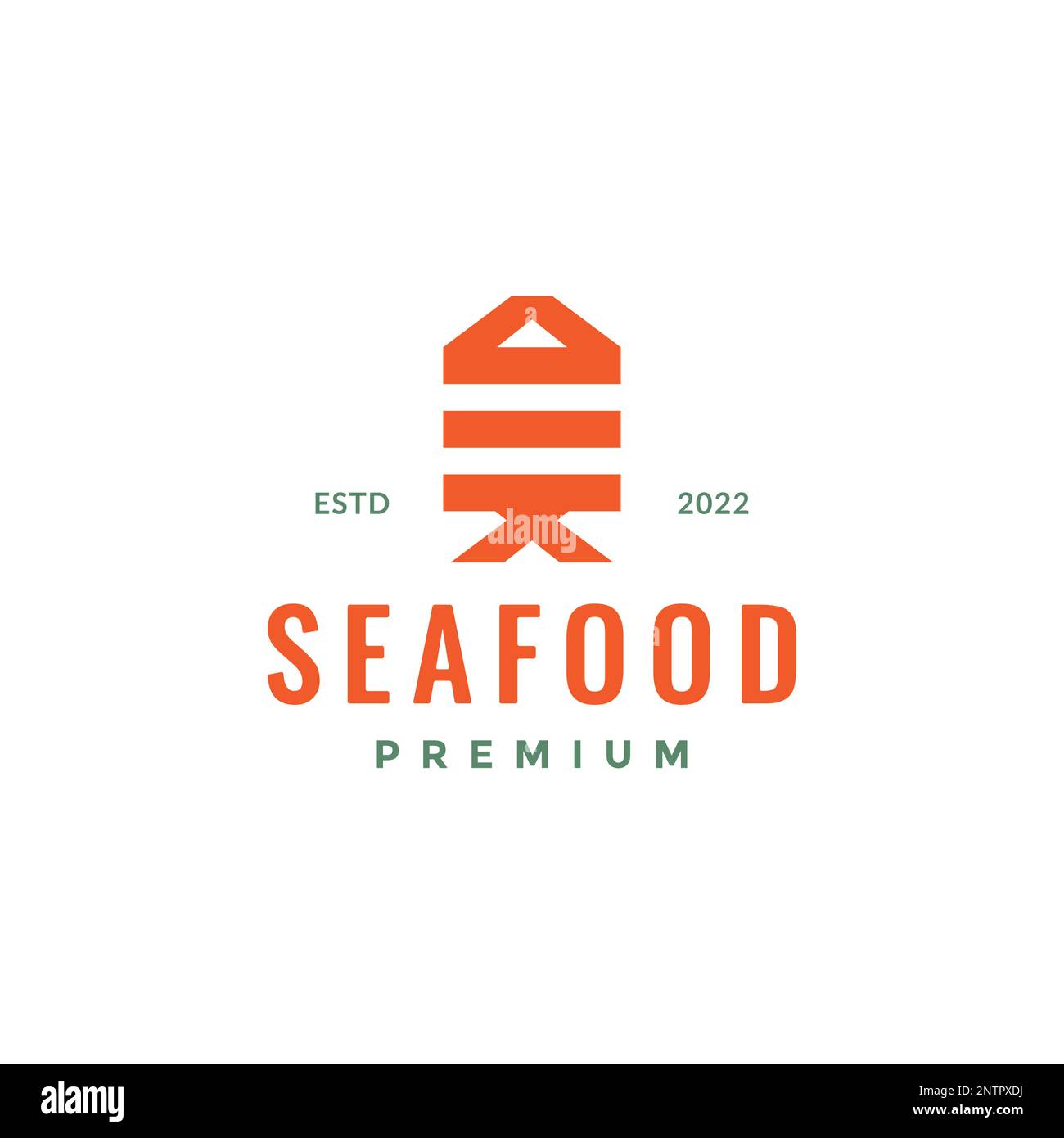seafood fish food cooking modern shape delicious taste logo design ...