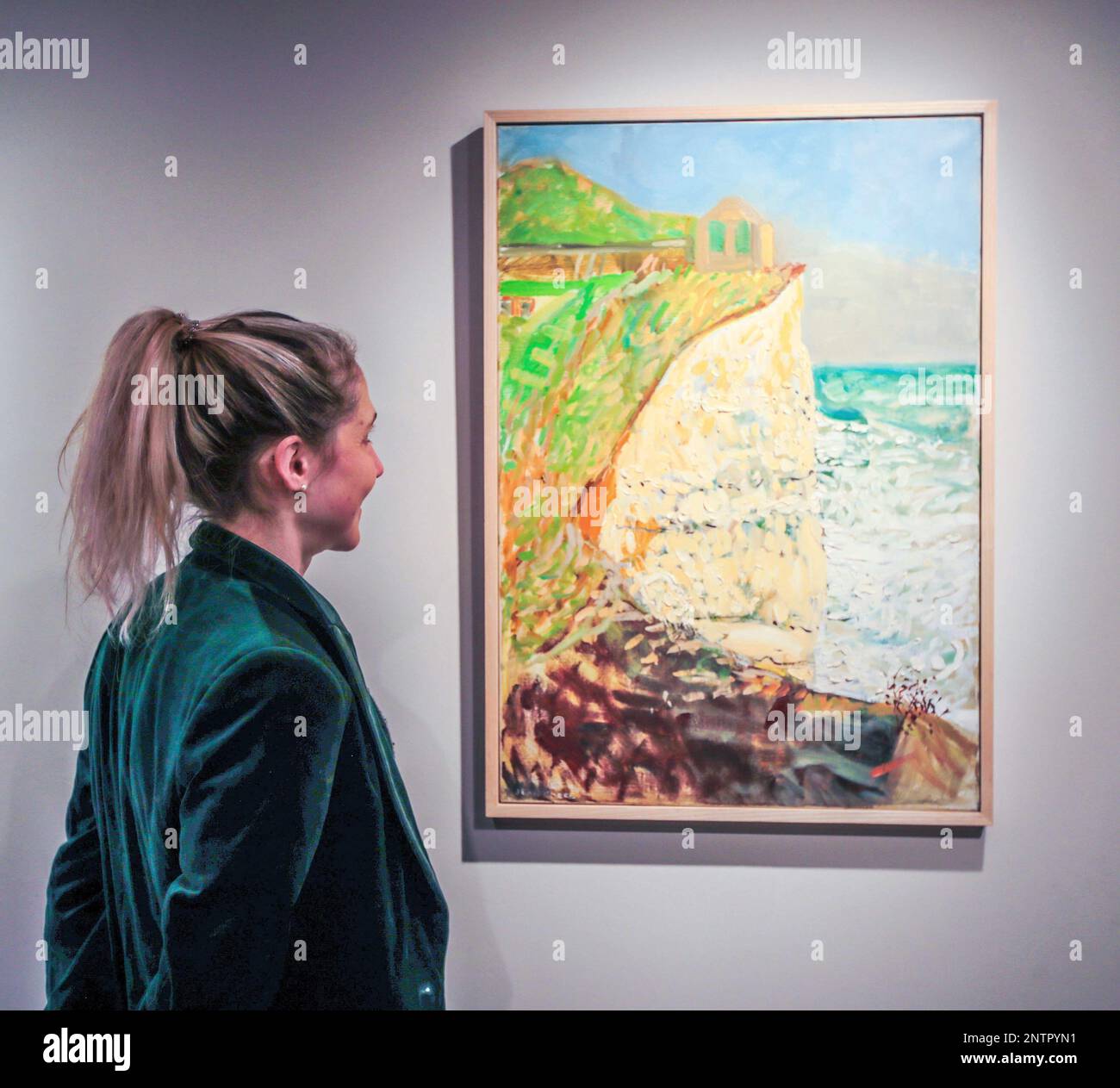 london UK 28 Feb 2023 Cliff, Birling Gap, 1994 Jean Cooke’s life-long ...