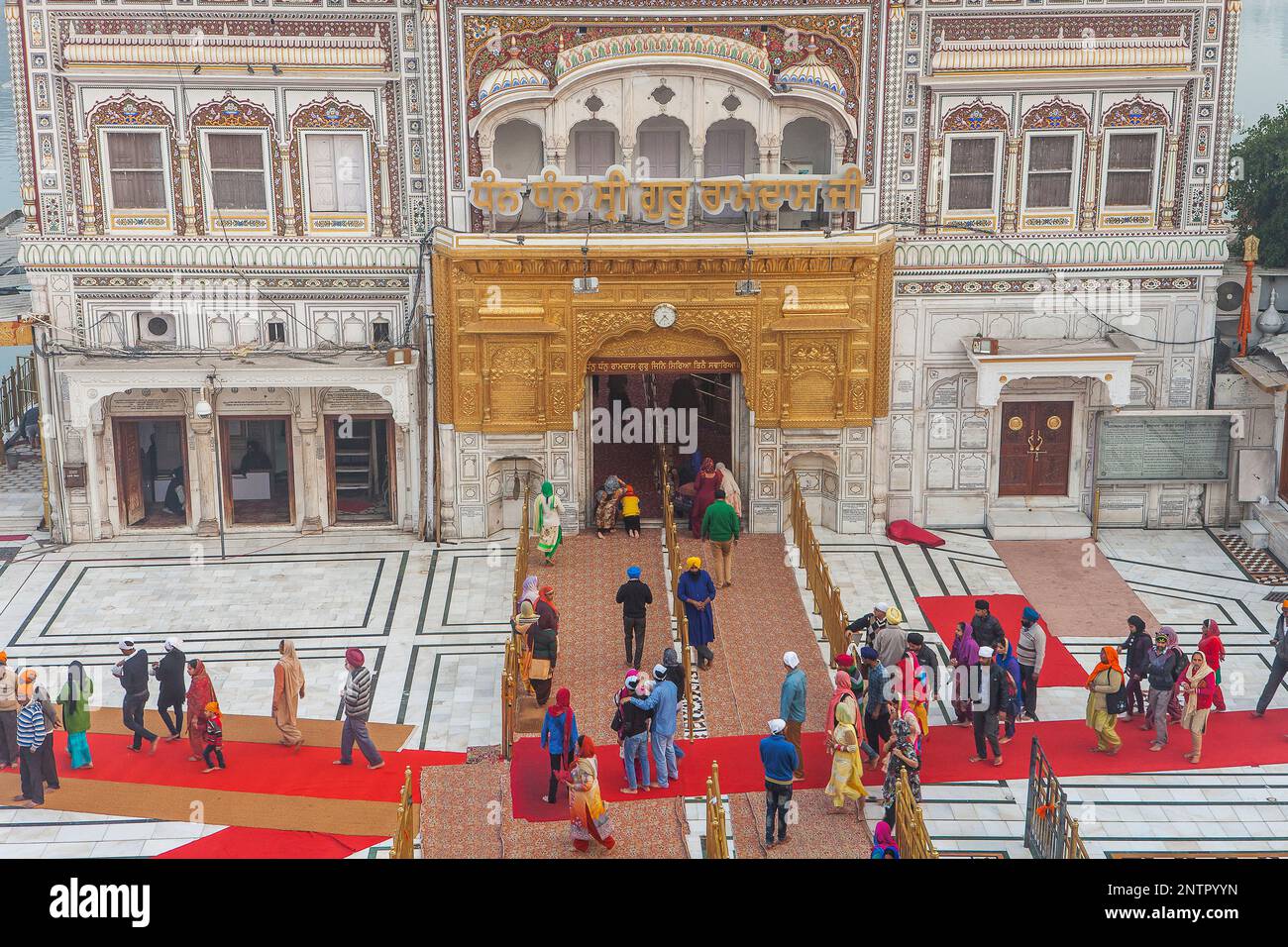 Access door to Golden temple, Amritsar, Punjab, India Stock Photo - Alamy