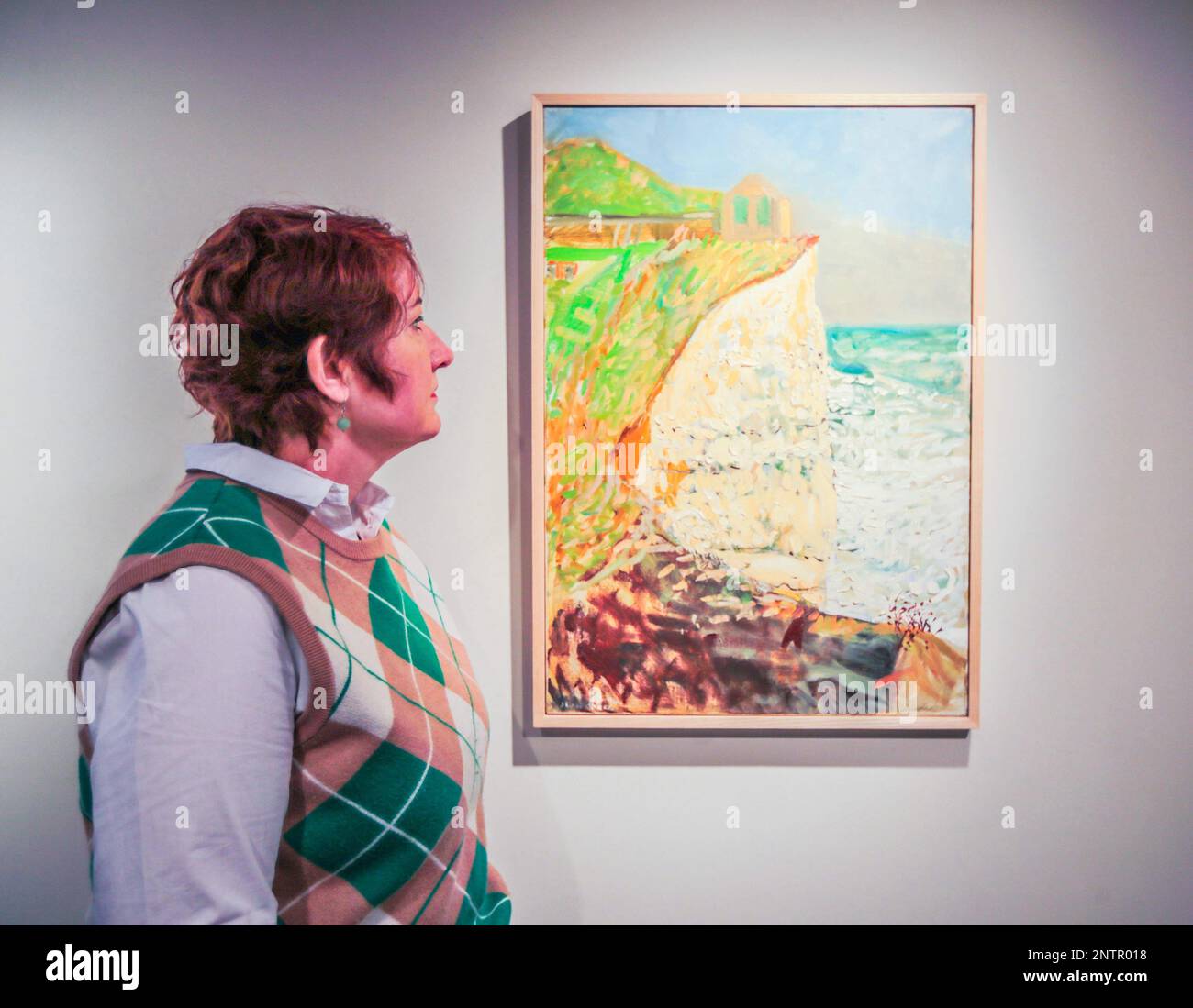 London UK 28 Feb 2023 Cliff, Birling Gap, 1994 Jean Cooke’s life-long ...