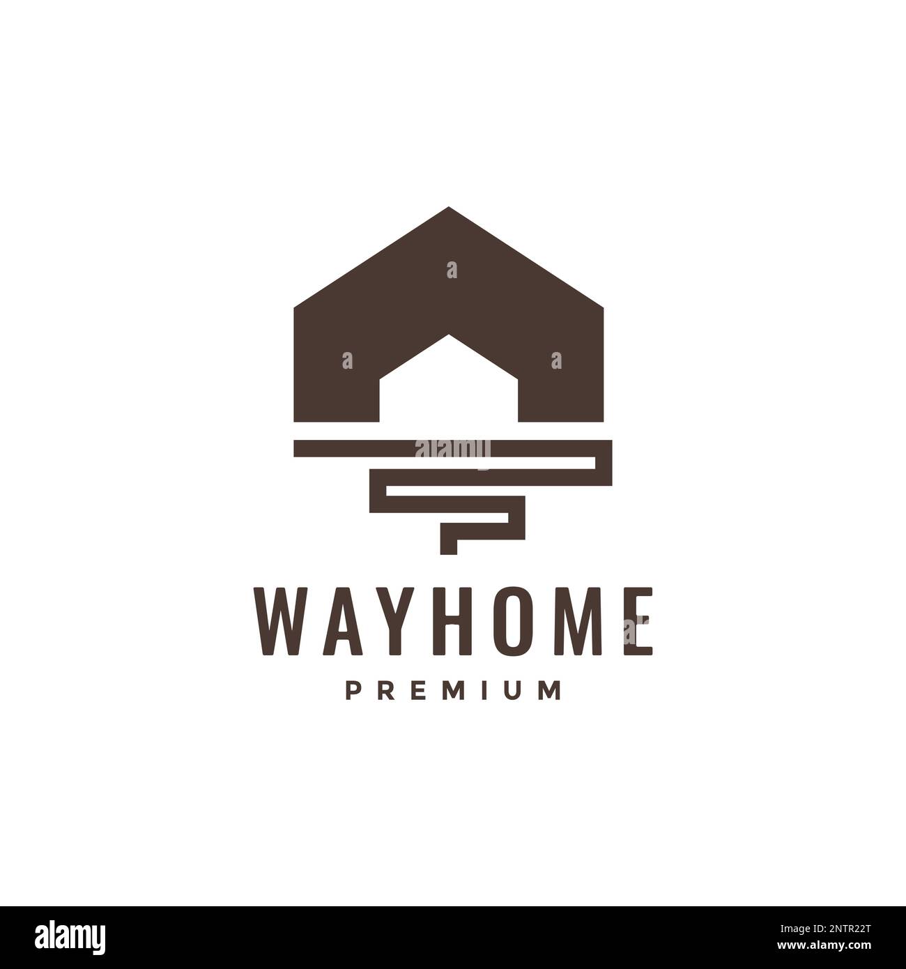 minimalist way home terrace flooring concrete architect logo design ...