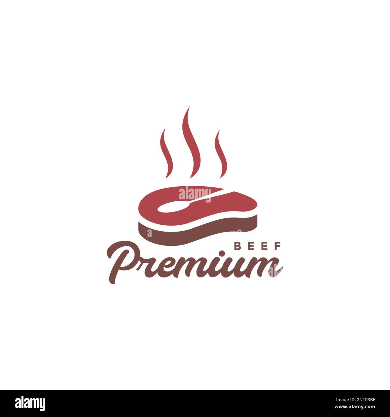 roasted grill beef food cooking spatula spoon smell modern minimal logo ...