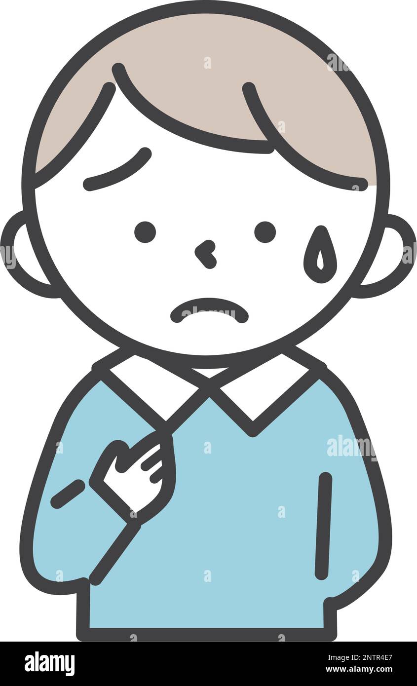Chest pain cartoon character hi-res stock photography and images - Alamy