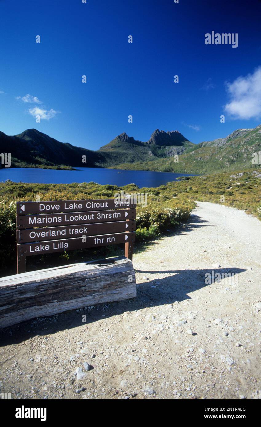 Australia, Tasmania, Cradle mountain and Dove Lake Stock Photo - Alamy