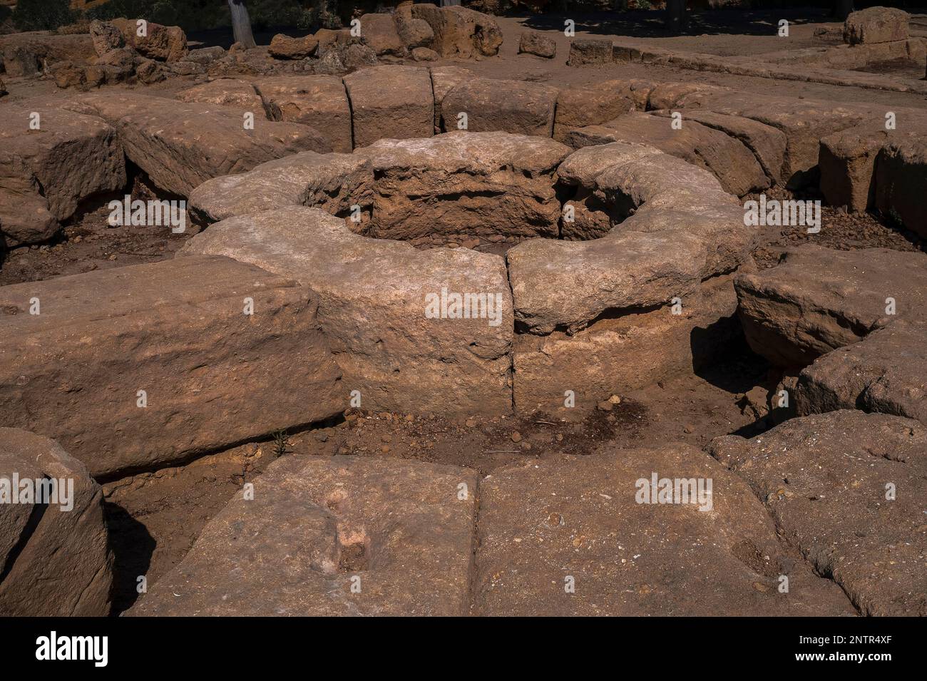 Circular altar used by Ancient Greeks for sacrifices to Earth ...