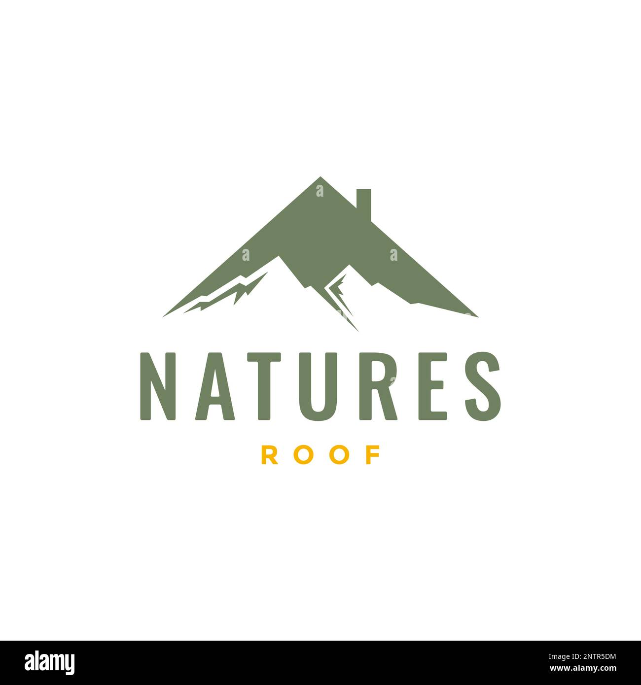 roof home nature chimney peak mountain logo design vector icon Stock ...