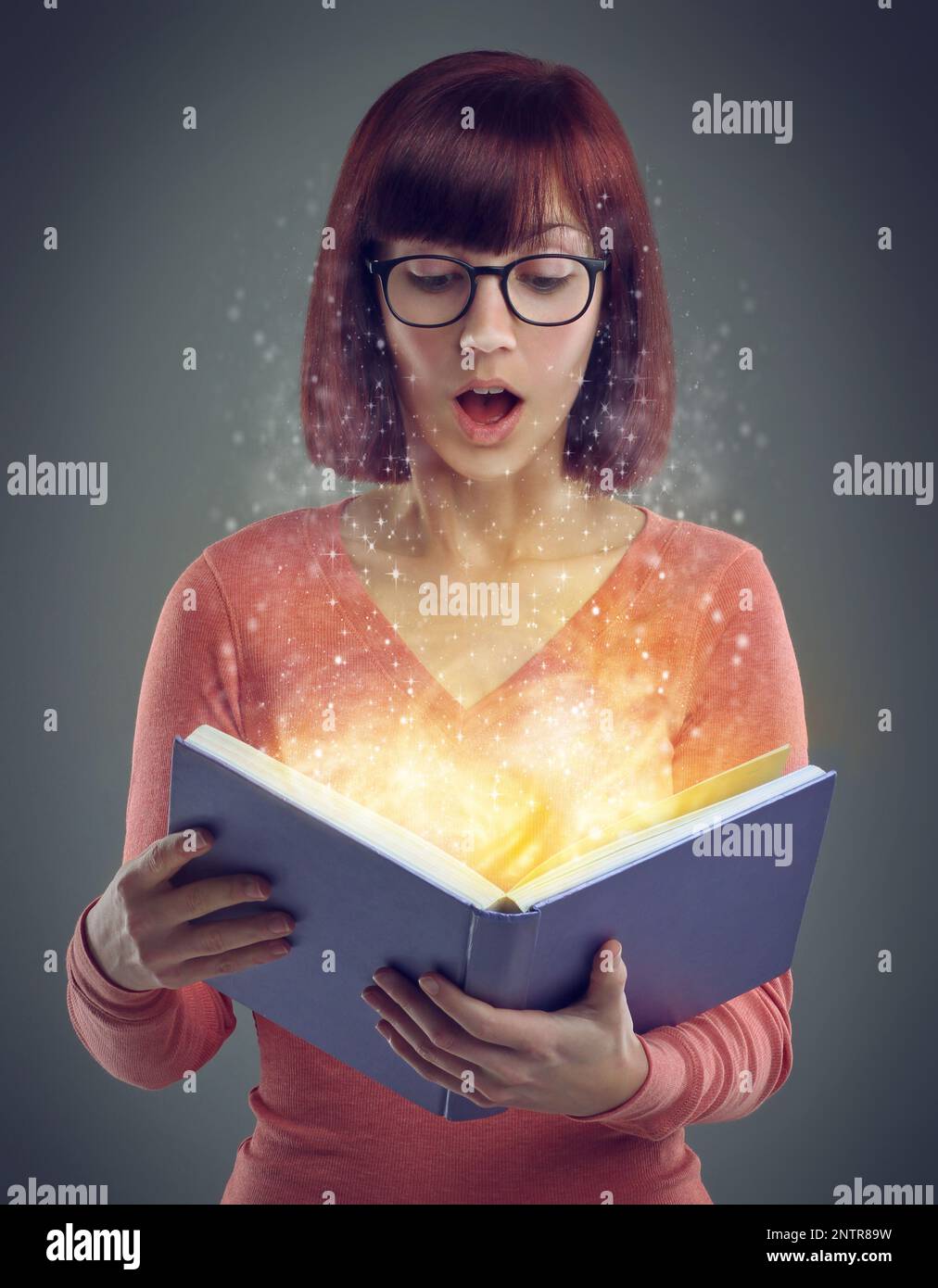 Captivated by an unexpected plot twist. A cropped shot of a young adult ...