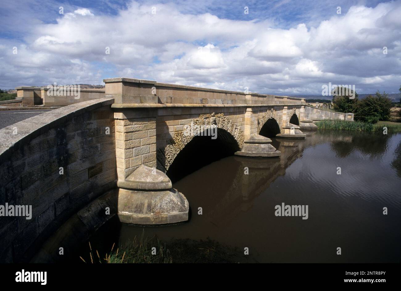 Australia, Tasmania, the stone 'convict' bridge (Richmond Bridge) at ...