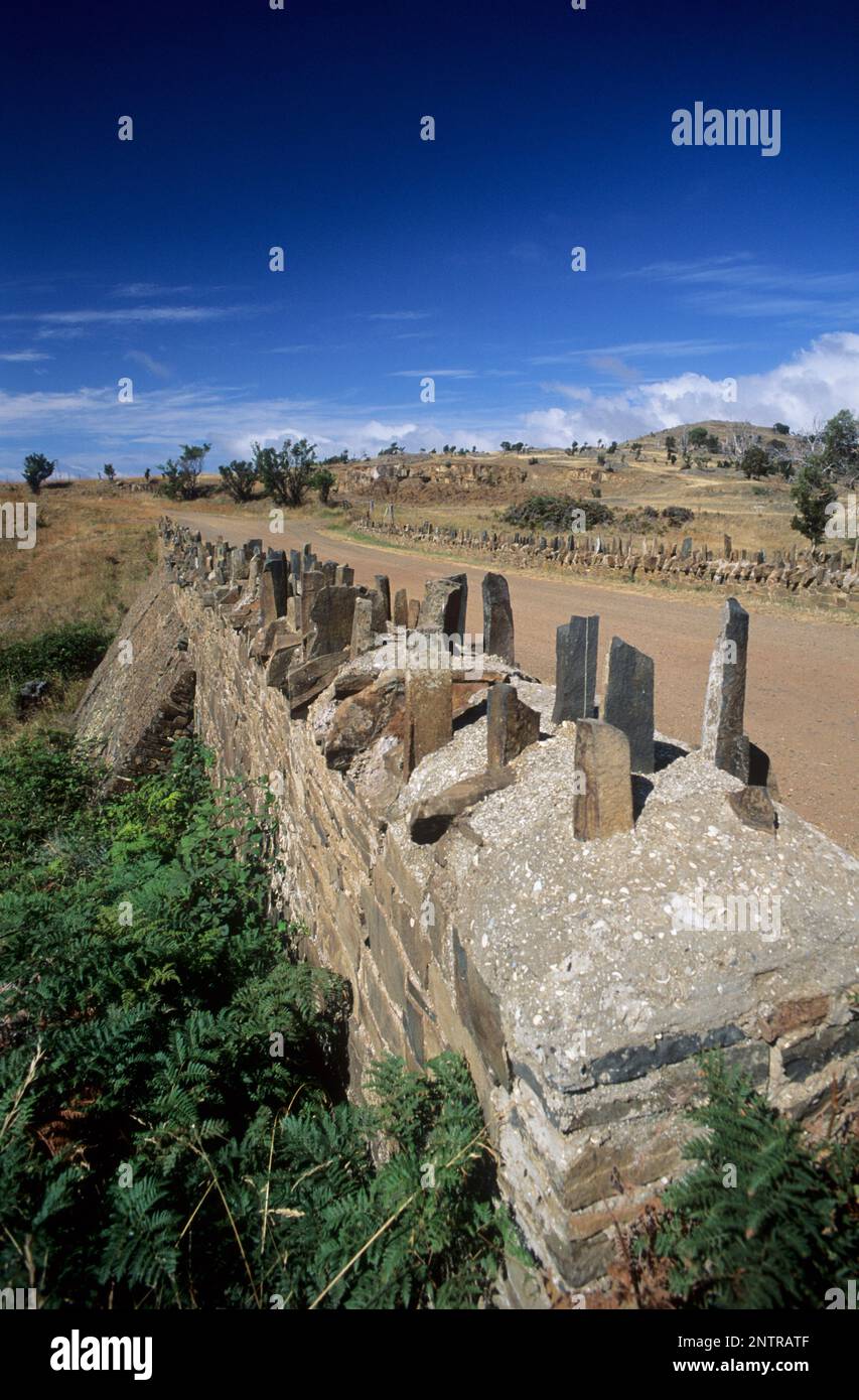Australia, Tasmania, the spiky bridge near Swansea on the East Coast ...