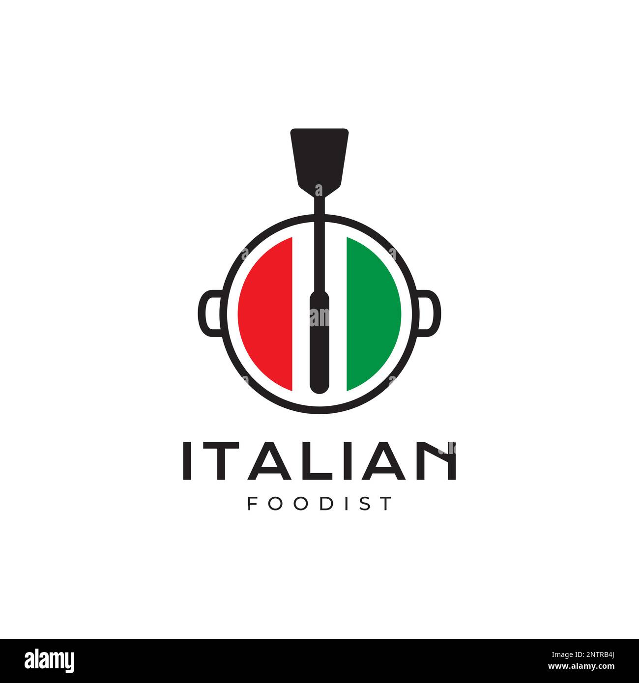 pan spatula cooking food italian taste delicious modern minimal logo ...