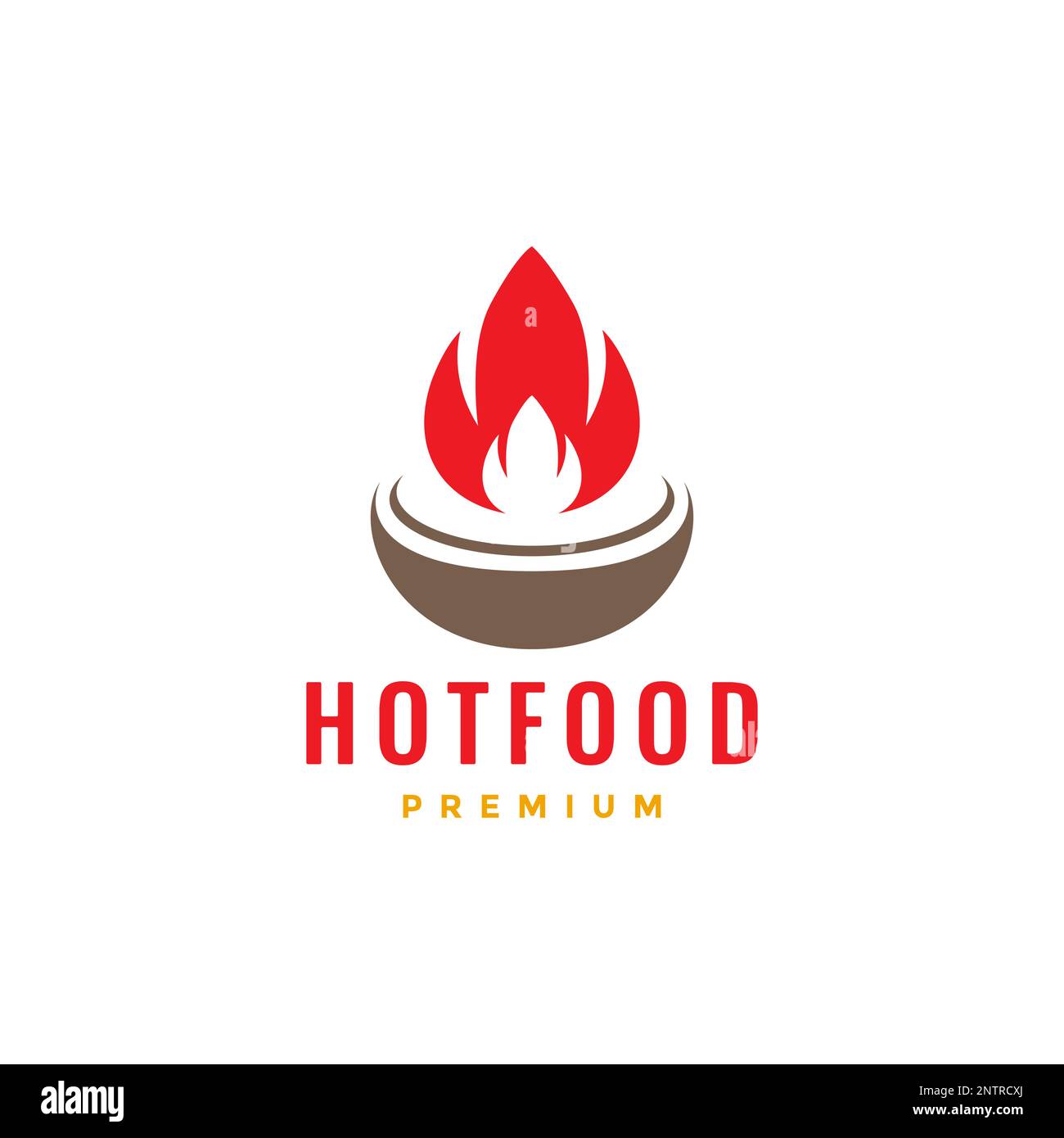 grilled cooking fire flame beef logo design vector Stock Vector Image ...
