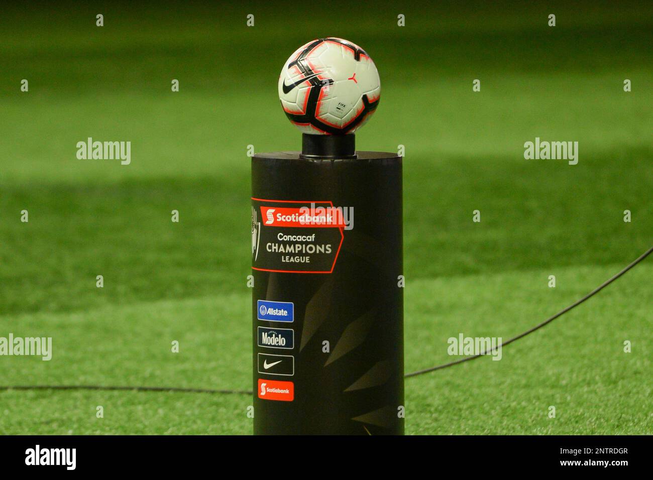 ATLANTA, GA – MARCH 13: The game ball awaits the start of the Concacaf ...