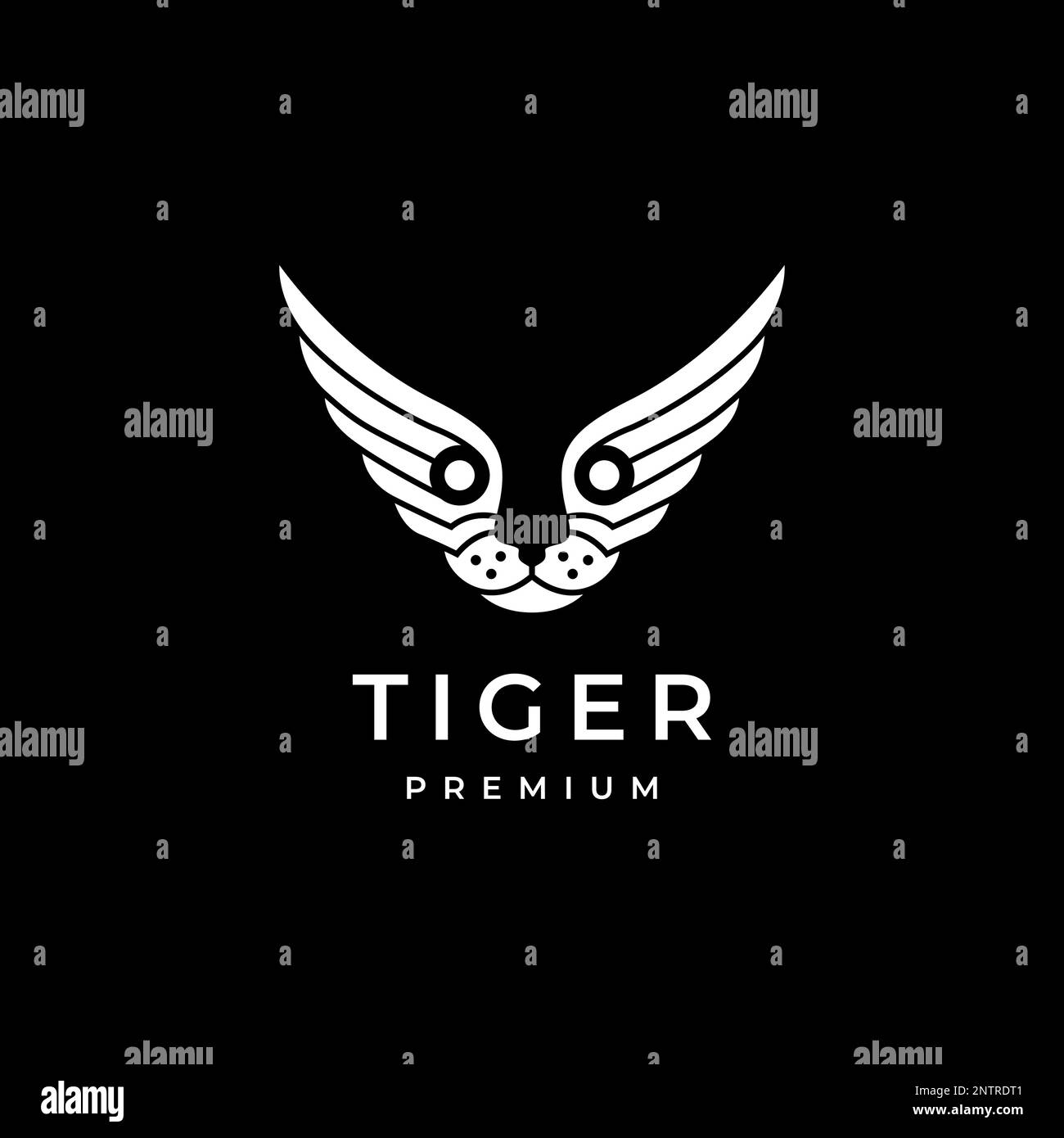 Tiger With Wings Drawing