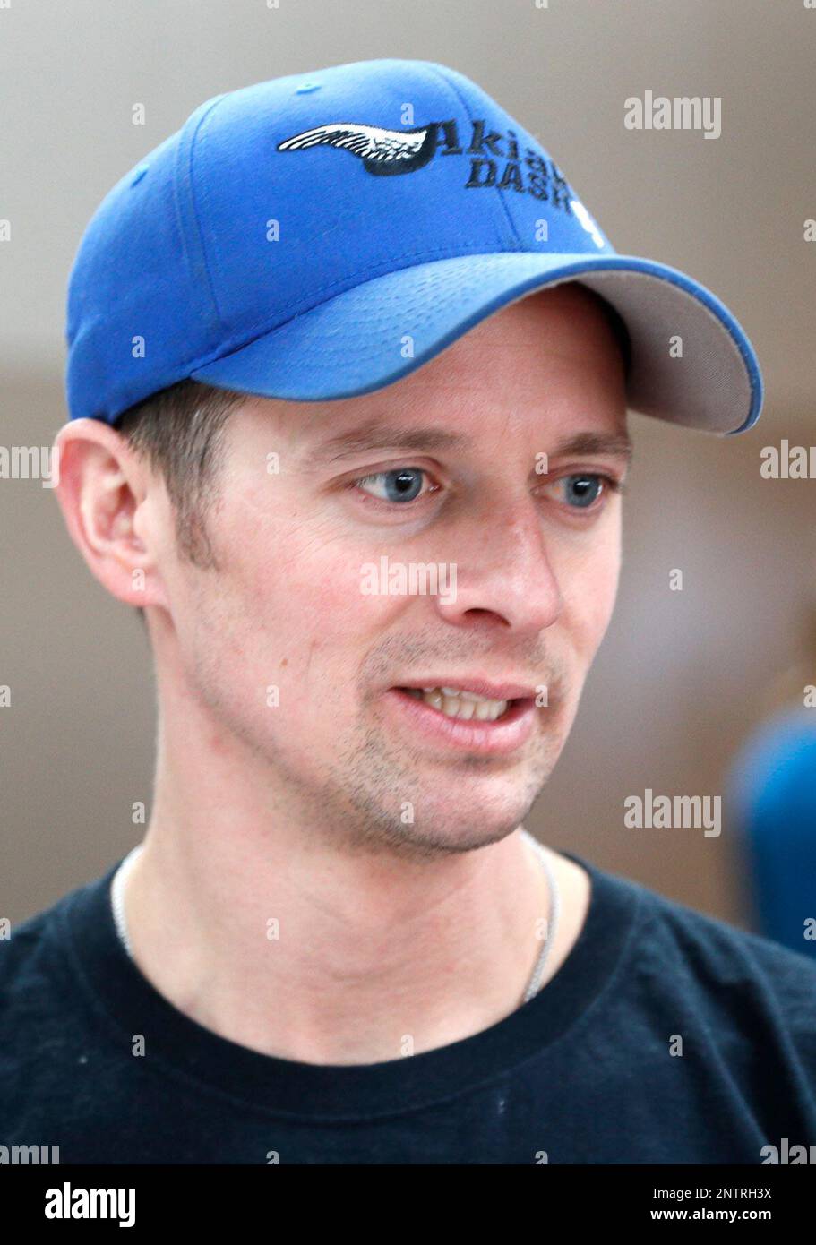 Iditarod Trail Dog Sled Race musher Matthew Failor at the Dena'ina ...