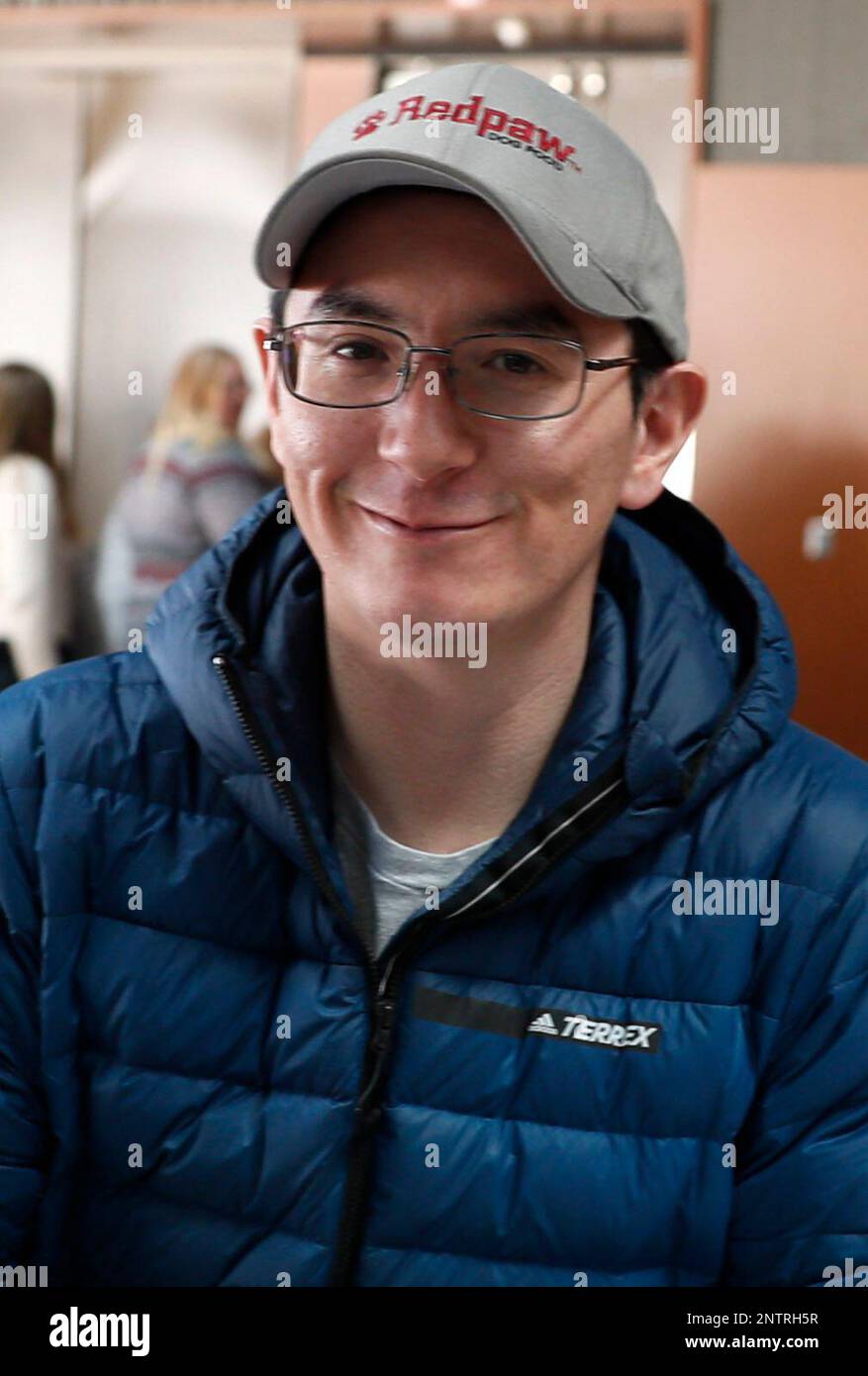 Iditarod Trail Dog Sled Race musher Ryan Redington at the Dena'ina ...