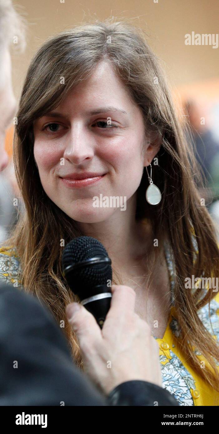 Iditarod Trail Dog Sled Race musher Emily Maxwell at the Dena'ina ...