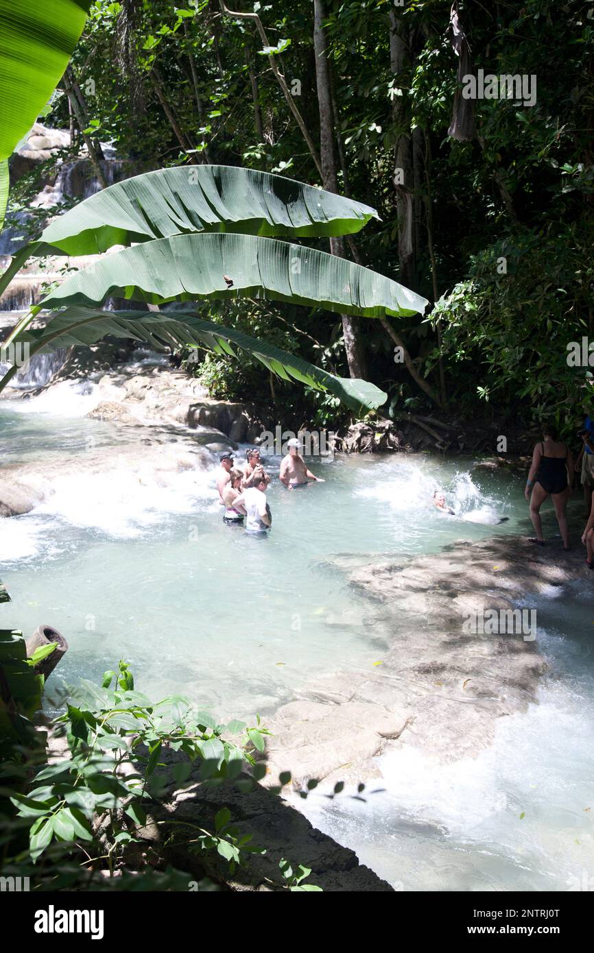 Dunns river falls, Ocho Rios, Jamaica Stock Photo - Alamy