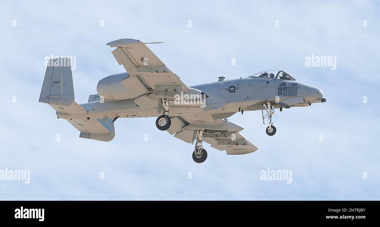 A U.S. Air Force A-10C Thunderbolt Demonstration Team "Warthog," out of ...