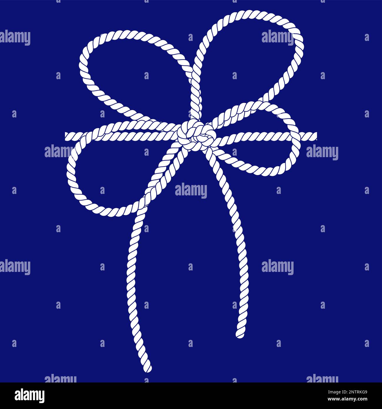 Round rope frame isolated on white background. Twisted cord Stock ...