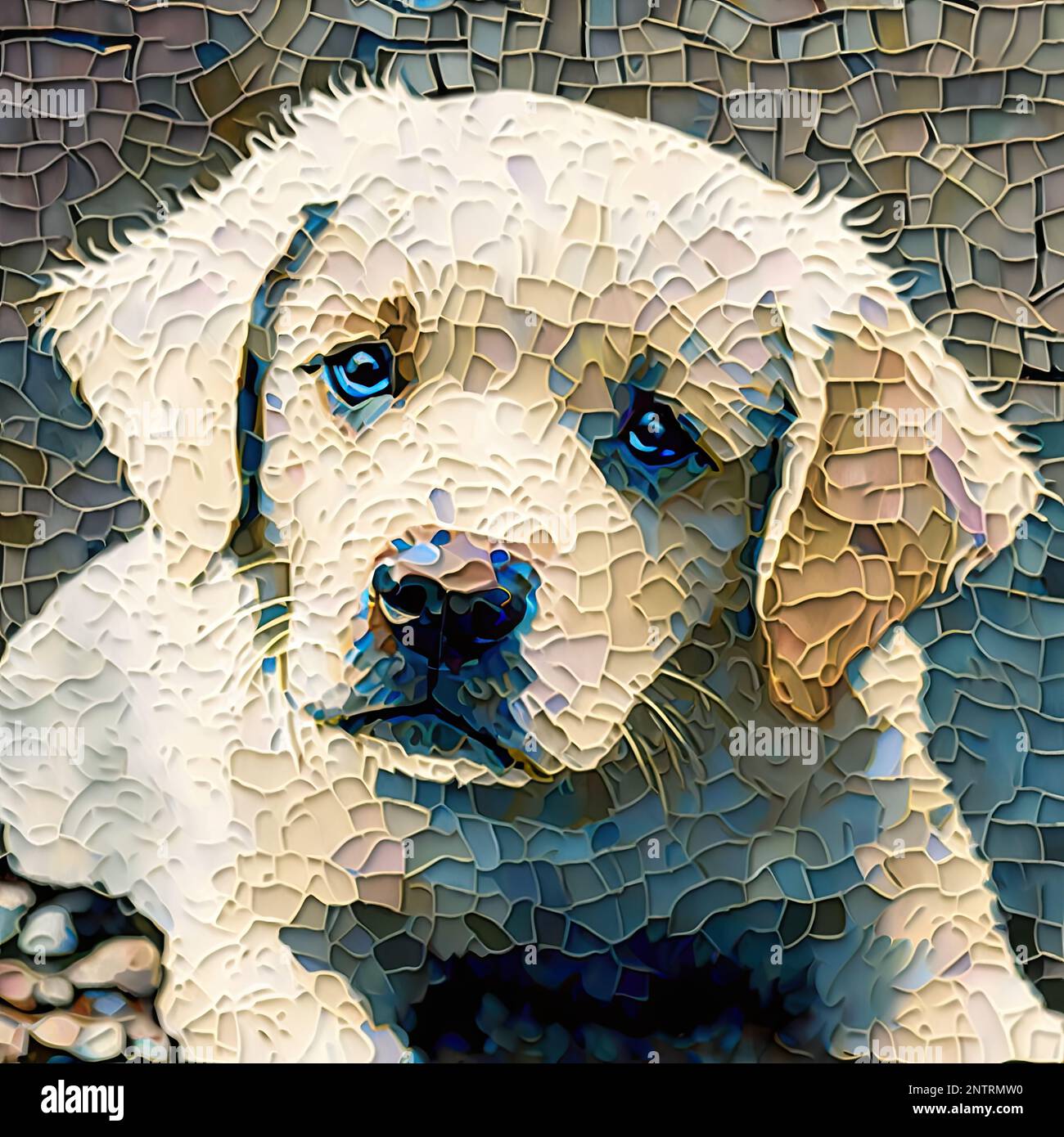 Dog mosaic hi-res stock photography and images - Alamy